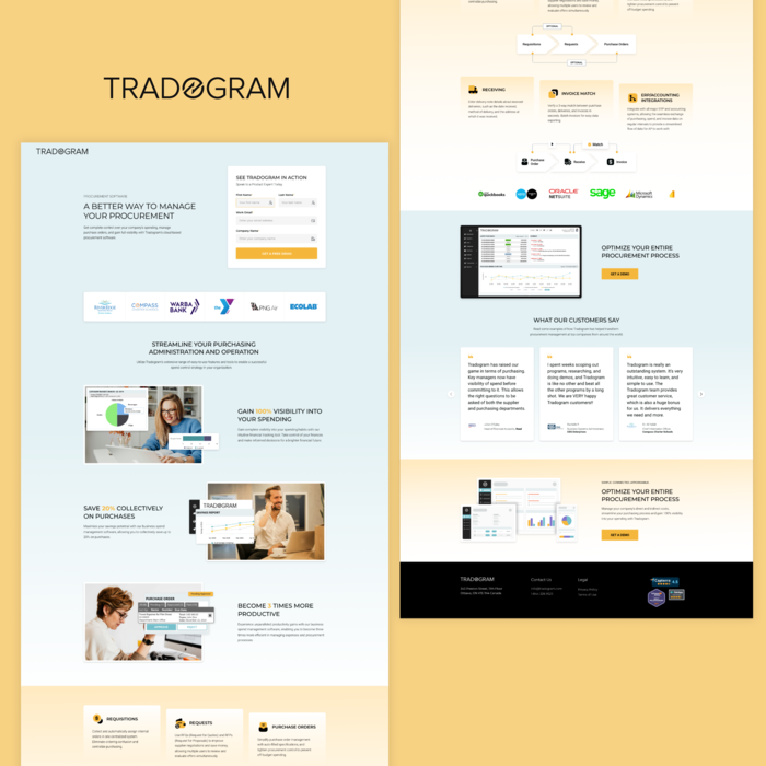 UI/UX Redesign – Tradogram (B2B Procurement Software) by Zeeshan ijaz ...