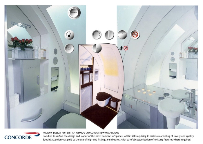 An upload by STEFAN BRIDGES on Coroflot: to the project Concorde Interiors - 1998/9