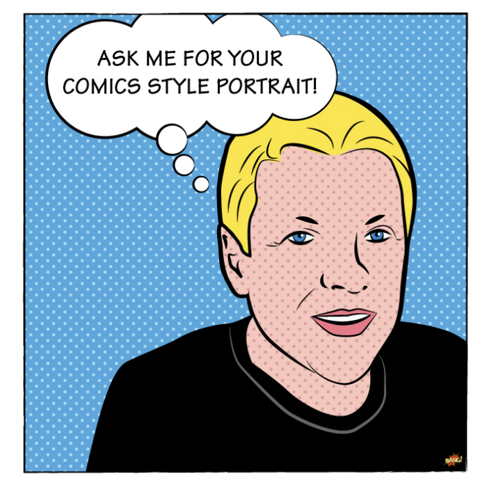 Comic Style Portrait by Yvan Goudard at Coroflot.com