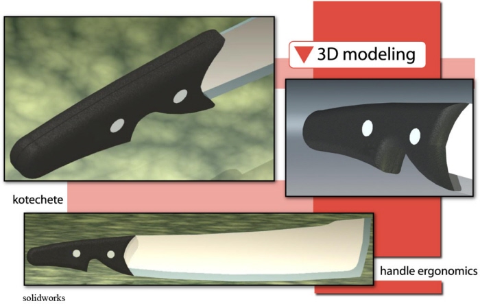 Machete handle design by carlos carbajo at Coroflot.com