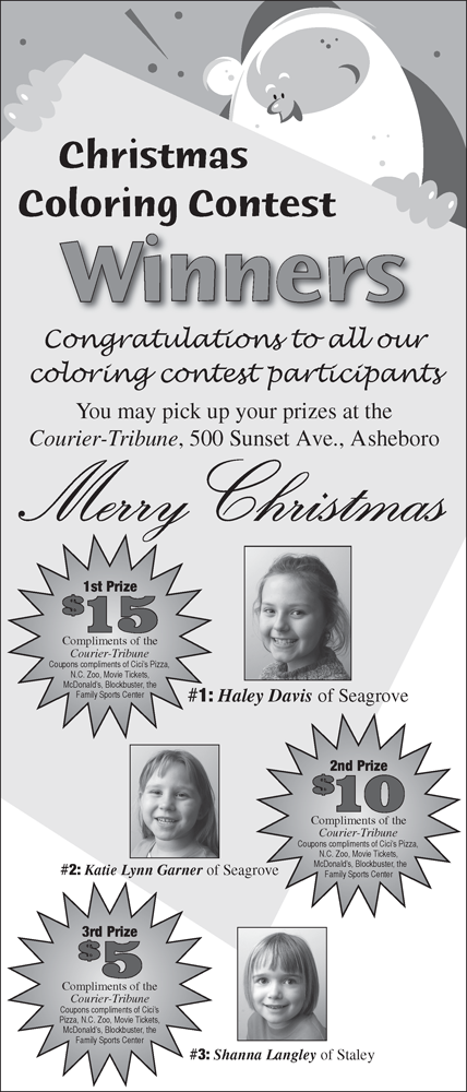 Grayscale newspaper ads by Katrina B at Coroflot.com