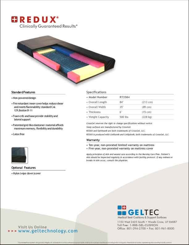 GelTec Data Sheet by Chris O'Brien at Coroflot.com