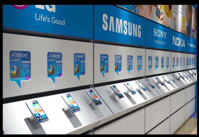 Telcel wireless store design by Jason Hernandez at Coroflot.com