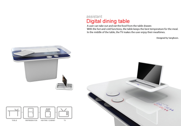 assistant digital dining table by Sang hoon Lee at Coroflot.com