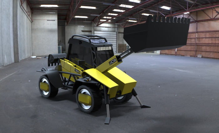 JCB 3DX Backhoe Loader Concept by Yang Ji at Coroflot.com