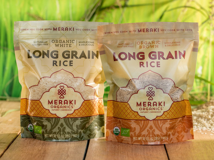 Meraki Organics One Pot Meal and rice packaging by Diane Benjamin at ...
