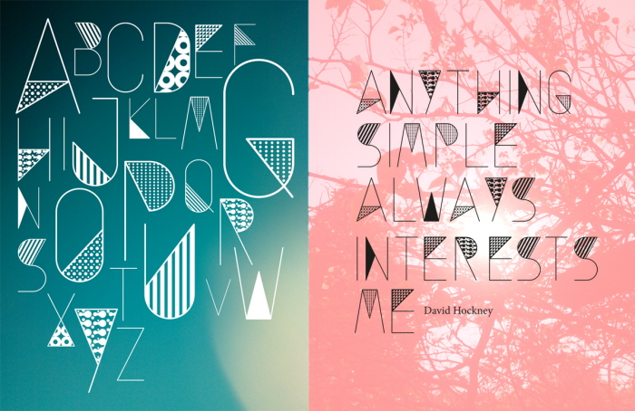 typeface design by chinthye law at Coroflot.com