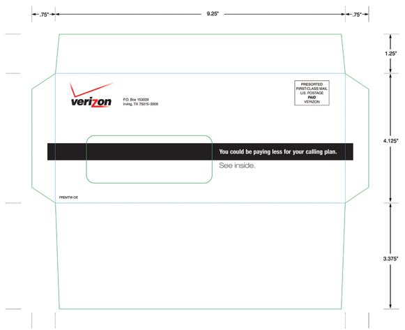 Print Production: Verizon (Direct Mail) by Ricardo Cordoba at Coroflot.com
