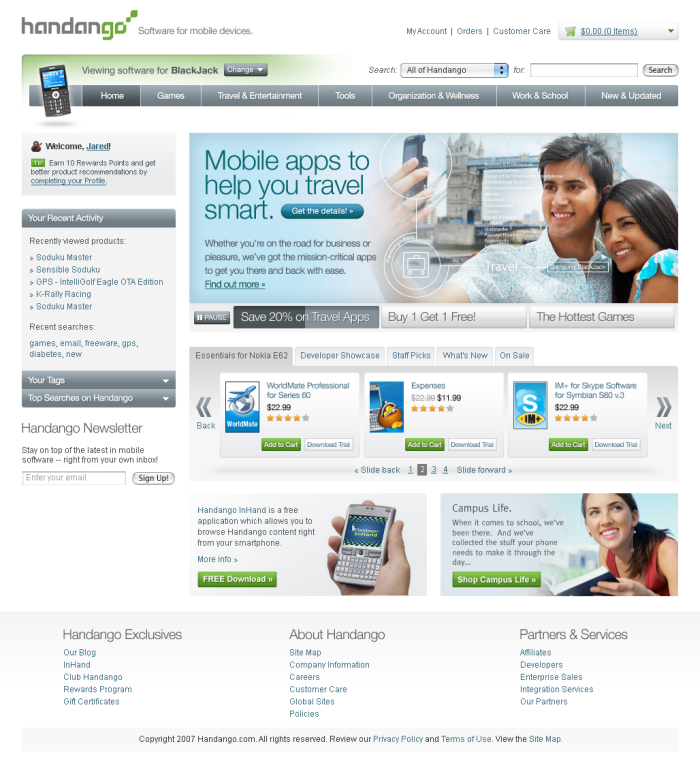 Handango by Jared Christensen at Coroflot.com