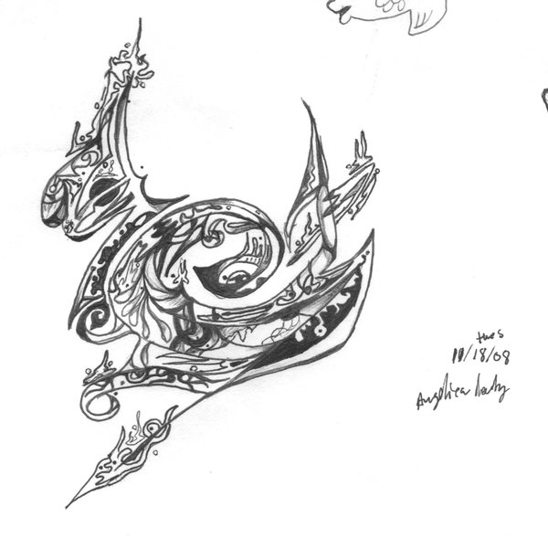 Tribal Ink Drawing by Maize Newby at Coroflot.com