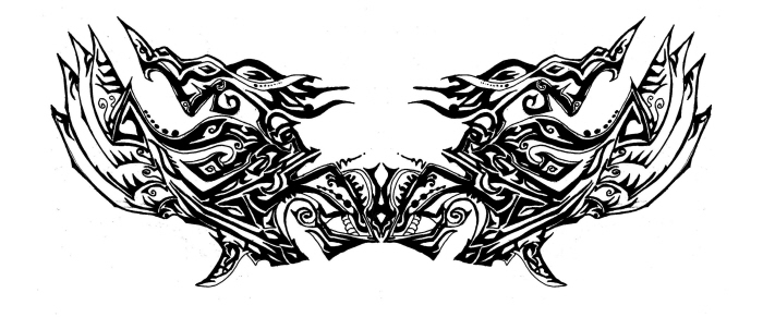 Tribal Ink Drawing by Maize Newby at Coroflot.com