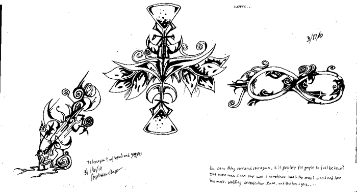 Tribal Ink Drawing by Maize Newby at Coroflot.com