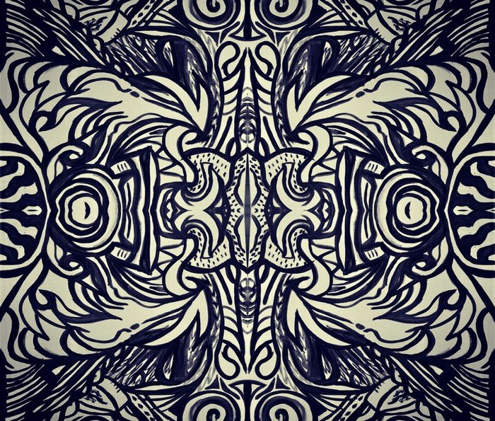 Tribal Ink Drawing by Maize Newby at Coroflot.com