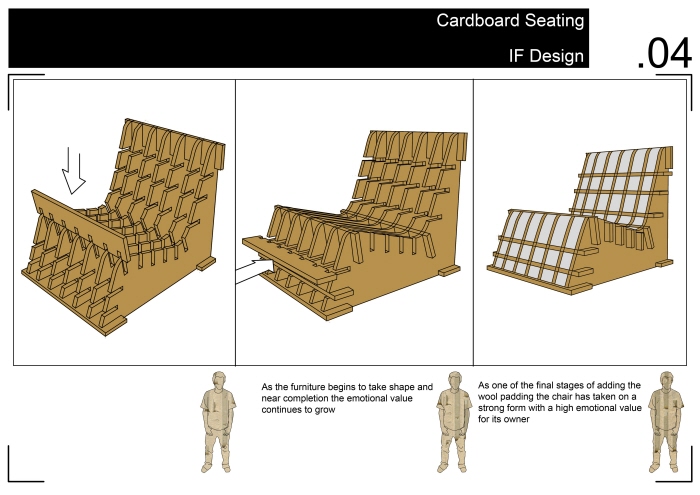 Cardboard Seating by Jimi Brown at Coroflot.com