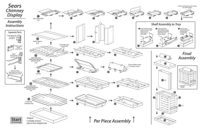 POP Display Retail Instruction Sheets by Steve Rowe at Coroflot.com