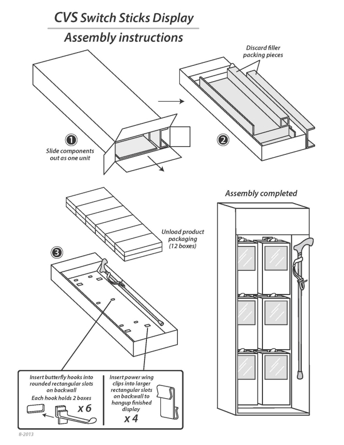 POP Display Retail Instruction Sheets by Steve Rowe at Coroflot.com