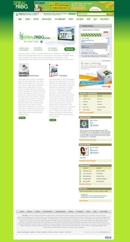 An upload by Leigh Gallop on Coroflot: to the project Web Site Design