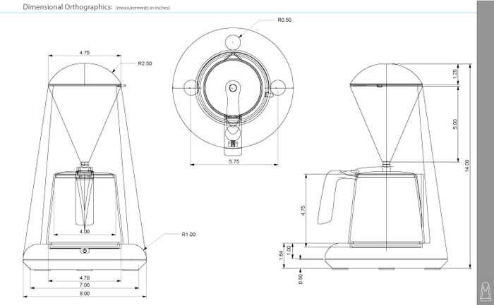 Cuisinart Coffee Maker Product Design by Jeffrey Klok at Coroflot.com