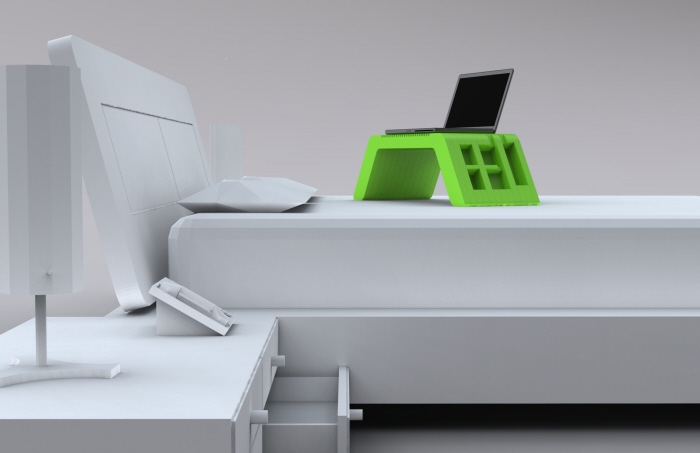 Flatpack Laptop Tray by Lawrence Kwok at Coroflot.com