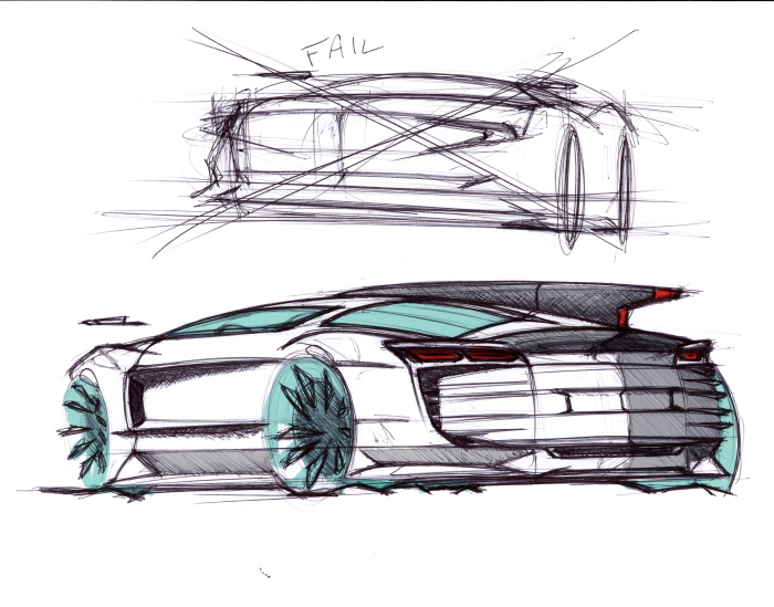 An upload by Bryan Young on Coroflot: to the project Sketch-a-Day sketches