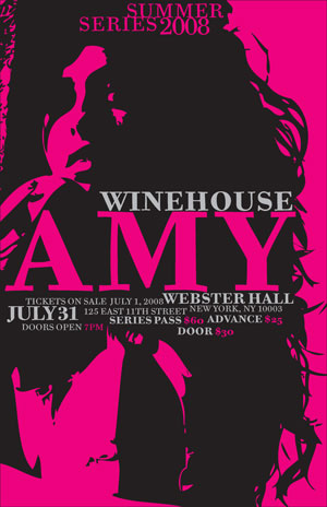 concert poster series by Cristalia Garcia at Coroflot.com