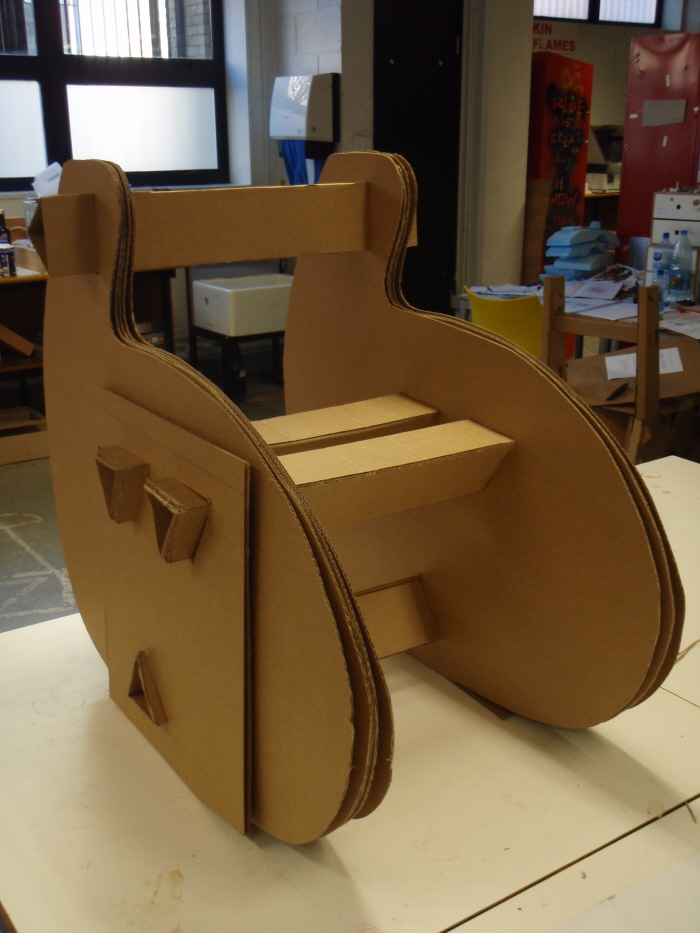 Cardboard Chair project by Ben Millett at Coroflot.com