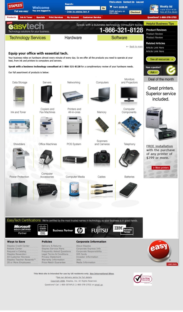 Staples EasyTech by Nick Paiva at Coroflot.com