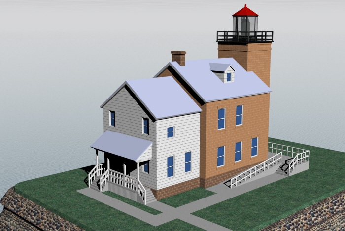 3D Modeling Lighthouses by Michael Giallombardo at Coroflot.com