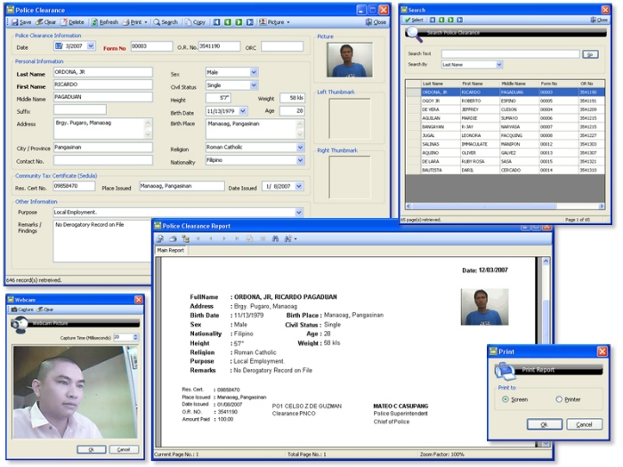 Police Information System by Silvellis Cawaling at Coroflot.com