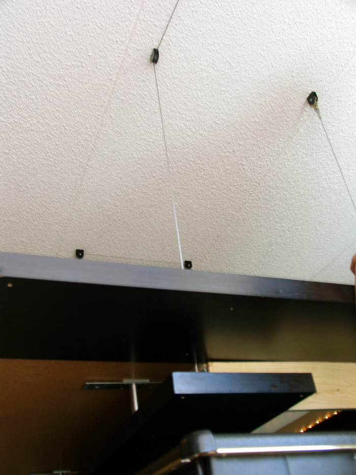 Custom Suspended Dining Table by Brooke Taff (Vink) at Coroflot.com