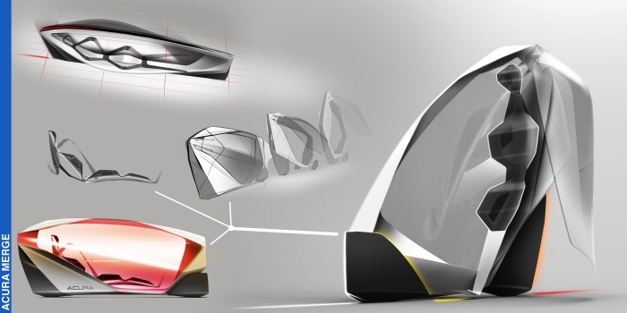 Acura Merge - Autonomous Vehicle by Jon Russell at Coroflot.com