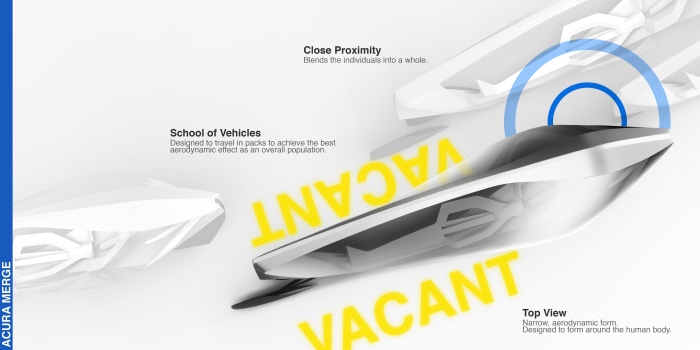 Acura Merge - Autonomous Vehicle by Jon Russell at Coroflot.com