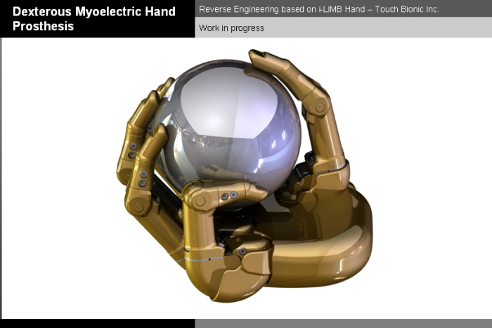 Dexterous Myoelectric Hand Prosthesis by Paulo Oliveira at Coroflot.com