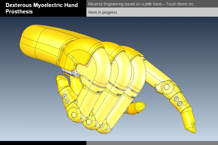 Dexterous Myoelectric Hand Prosthesis by Paulo Oliveira at Coroflot.com