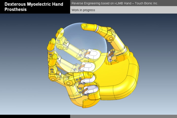 Dexterous Myoelectric Hand Prosthesis by Paulo Oliveira at Coroflot.com