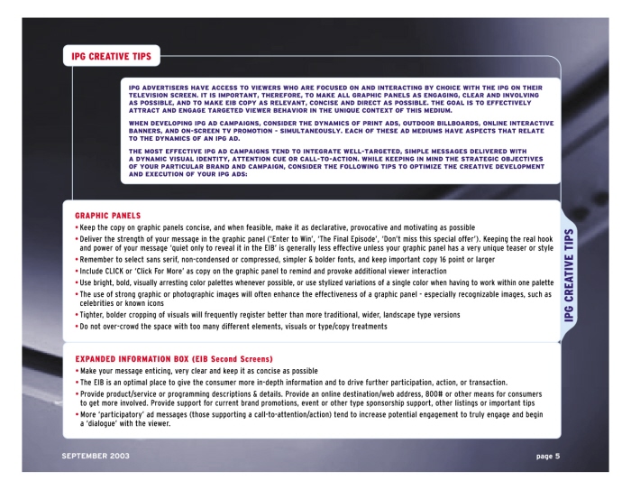 IPG-Interactive Programming Guide by Anya Bel at Coroflot.com