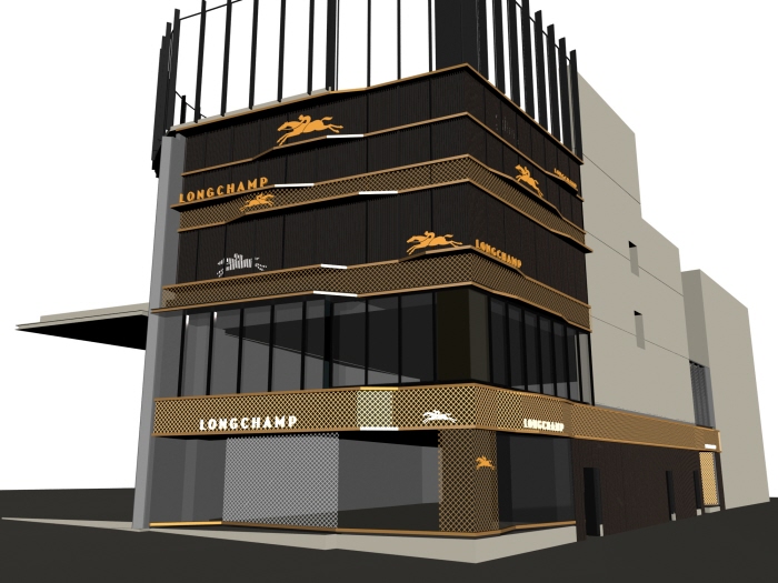 Longchamp flagship Hongkong by Yue Li at Coroflot.com