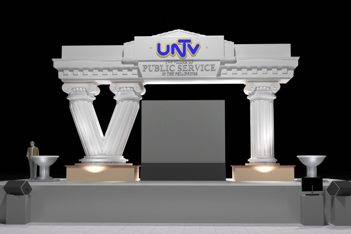 UNTV 6th Anniversary Stage and Backdrop Renditions by randy rey at ...