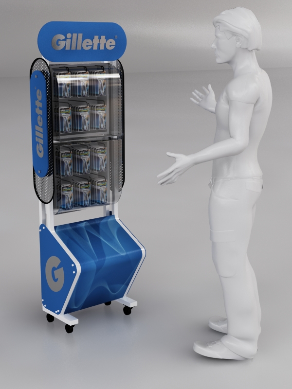 Gillette Diplay by Ricardo García at Coroflot.com