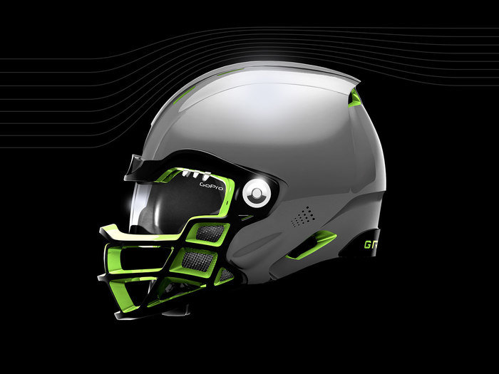 Gridiron Labs 2030 NFL Helmet by Christopher Armstrong at Coroflot.com
