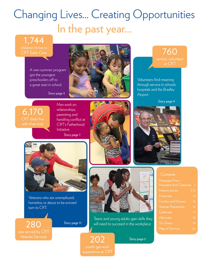 CRT Annual Report 2014 by Maria Cheema at Coroflot.com