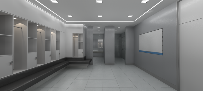 Academy Changing Room Design by Clive Walters at Coroflot.com