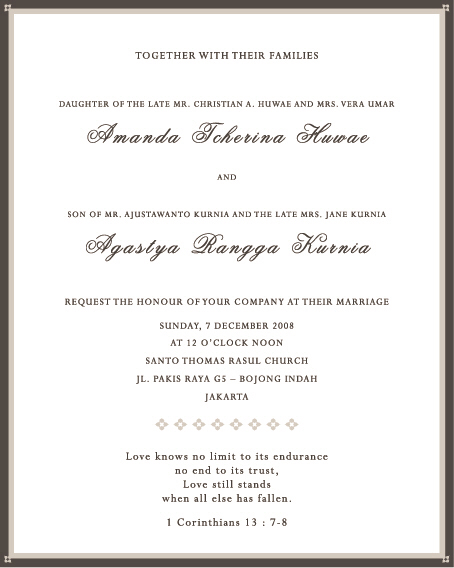 wedding invitation production by atha shady scott at Coroflot.com