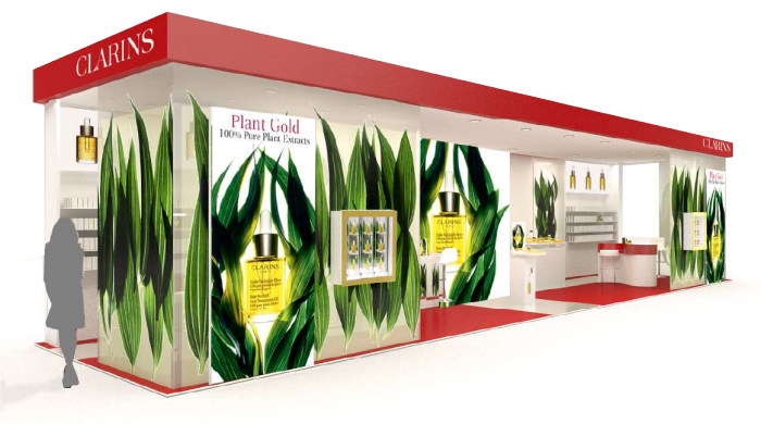 Stands Clarins by Fabien Vesseron at Coroflot.com