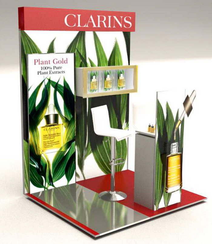 Stands Clarins by Fabien Vesseron at Coroflot.com