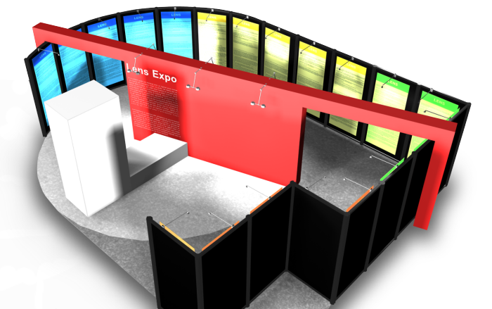 Stands Exposition Le Louvre-Lens by Fabien Vesseron at Coroflot.com