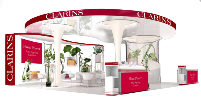 Stands Clarins by Fabien Vesseron at Coroflot.com