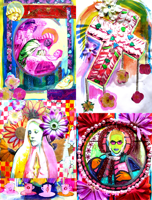 Catholic Iconography collages by Bryony Craze BA(Hons) PGCE at Coroflot.com
