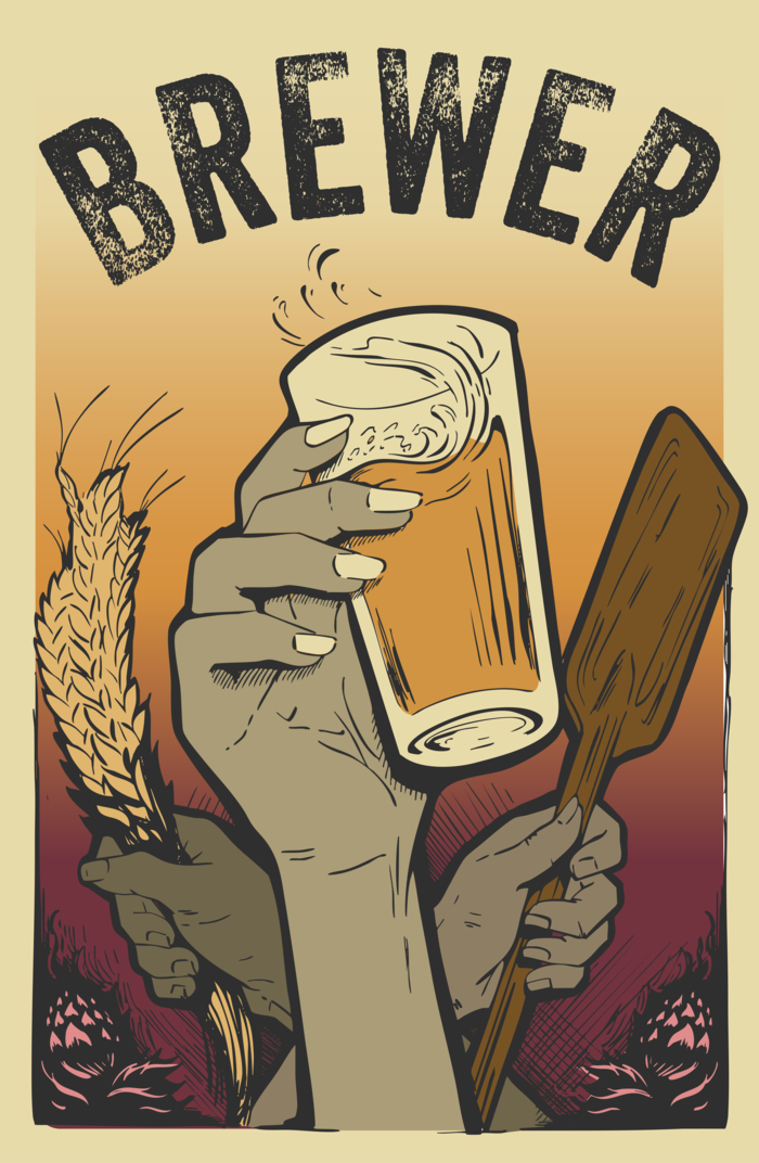 An upload by Katie Clementz on Coroflot: to the project Brewer Poster