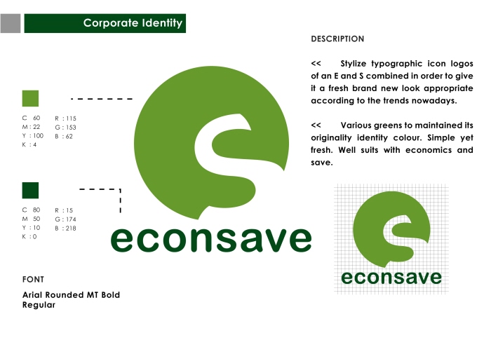 Corporate Identity - Econsave by MinTy Kamal at Coroflot.com